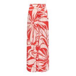 Stoffhose Only "ONLMILLY LOOSE PANTS PTM", Damen, Gr. L (40), N-Gr, flame scarlet aop:miley mega flower, Obermaterial: 100% Modal, bedruckt, loose fit bodenlang, Hosen Stoffhose
