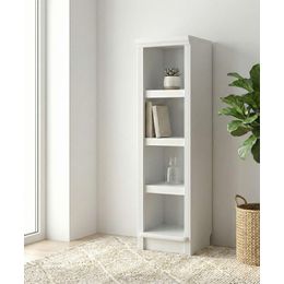 Standregal OTTO HOME "Riga B&uuml;cherregal Regal Breite/Tiefe 40/29 cm", cremewei&szlig;, B:40cm H:126cm T:29cm, Massivholz, Regale, Standregal, aus massiver Kiefer, FSC-zertifiziert