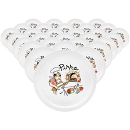 Pizzateller Van Well "Pizzateller K&uuml;chenchef &oslash; 30,5 cm 30er Set bunt", bunt, L:30,5cm, Speiseteller