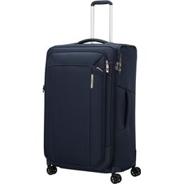 Weichgep&auml;ck-Trolley Samsonite "RESPARK exp, verschiedene Gr&ouml;&szlig;en und Farben", Gr. B/H/T: 48cm x 79cm x 31cm 124 l, blau (midnight blau), Polyester, Polyurethan, unifarben, Koffer, voll gef&uuml;tterter Innenraum, mit Packgurten und Trennwand