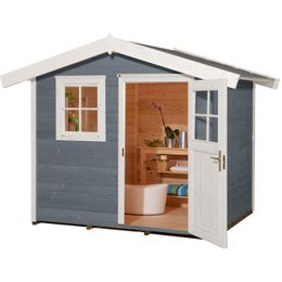 Gartenhaus Weka "123 Gr.2", grau, Fu&szlig;boden im Gartenhaus, ohne R&uuml;ck- und Seitenwand, ohne Dacheindeckung, Massivholz, Gartenh&auml;user, Gartenhaus, in verschiedenen Farben