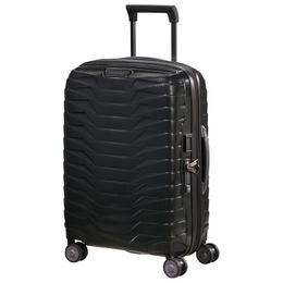 Hartschalen-Trolley Samsonite "PROXIS, verschiedene Farben", Gr. B/H/T: 40cm x 55cm x 20cm 40 l, schwarz, Polypropylen, unifarben, Koffer, aus Polypropylen, Tragegriff oben und seitlich