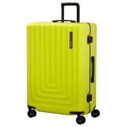 Hartschalen-Trolley Samsonite "FOCUS, verschiedene Gr&ouml;&szlig;en und Farben", Gr. B/H/T: 51cm x 75cm x 29cm 91 l, metallic lime, Polycarbonat, Koffer, mit festen Trennw&auml;nden und Rei&szlig;verschlusstaschen