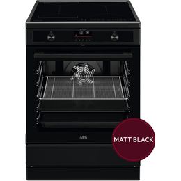 AEG Induktions-Standherd "CIB6499APB", Energieeffizienz: A (A+++-D), schwarz (matt, schwarz), Herdsets, mit Glast&uuml;r, mit Pyrolyse-Funktion, mit Hob&sup2;Hood-Steuerung