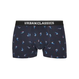 Boxershorts Urban Classics "Urban Classics Herren Boxer Shorts 3-Pack", Herren, Gr. L, 1 Stk., bird aop, boxer orange, cha, 95% Baumwolle, 5% Elasthan, Unterhosen