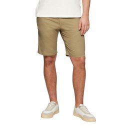 Chinoshorts s.Oliver, Herren, Gr. 33, N-Gr, braun (camel), Web, Obermaterial: 97% Baumwolle, 3% Elasthan, unifarben, regular fit kniefrei, Hosen Chinoshorts, Sommerhose mit Waschung