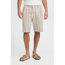 Leinenhose Blend "BHMaddox Linen Mix Striped", Herren, Gr. L, US-Gr&ouml;&szlig;en, vanilla ice, 70% Baumwolle, 30% Leinen, gestreift, Basic, weit normal, Hosen, Sommerliche Shorts aus Baumwoll-Leinen-Mix