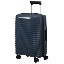 Hartschalen-Trolley Samsonite "UPSCAPE, verschiedene Gr&ouml;&szlig;en und Farben", Gr. B/H/T: 35cm x 55cm x 25cm 39 l, blau (blau nights), Polypropylen, Koffer, mit Volumenerweiterung, mit Tragegriff oben, aus Polypropylen