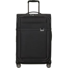 Weichgep&auml;ck-Trolley Samsonite "AIREA, verschiedene Gr&ouml;&szlig;en und Farben", Gr. B/H/T: 43cm x 67cm x 26cm 73,5 l, schwarz, Nylon, unifarben, Koffer, mit Volumenerweiterung, mit mehreren Tragegriffen, mit Fronttasche