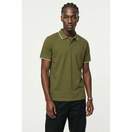 Poloshirt Blend "BHEDIN POLO S/S", Herren, Gr. S, winter moss, Jersey, Obermaterial: 100% Baumwolle, unifarben, regular fit normal, ohne Ausschnitt, Shirts