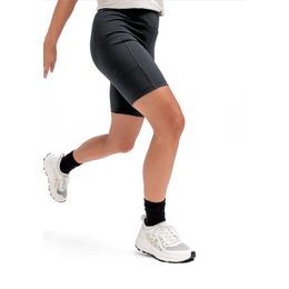 Caprileggings Maier Sports "Da-Short Tight el. MS FAV Short Tight W", Damen, Gr. 38, N-Gr, schwarz, Obermaterial: 85% Polyamid, 15% Elasthan, Hosen, sportlicher Stil, bequeme Passform