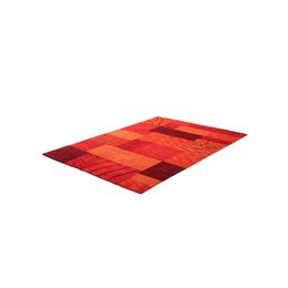 Teppich Gr. 1, rot, B:60cm H:14mm L:90cm, Wolle, Teppiche, Teppich