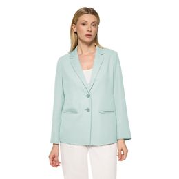 Longblazer Betty Barclay "Damen mit Reverskragen", Damen, Gr. 44, gray mist, Obermaterial: 96% Polyester, 4% Elasthan; Futter: 100% Polyester, l&auml;ssig geschnitten normal, Blazer Longblazer