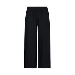 Loungehose oxmo "Loungehose OXNInna Linen Mix", Damen, Gr. 38, N-Gr, schwarz (meteorite), Obermaterial: 80% Viskose LENZING LenzingCV. 20% Leinen LI., Hosen Loungehose