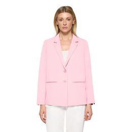 Longblazer Betty Barclay "Damen mit Reverskragen", Damen, Gr. 36, pink dolphin, Obermaterial: 96% Polyester, 4% Elasthan; Futter: 100% Polyester, l&auml;ssig geschnitten normal, Blazer Longblazer