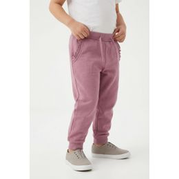 Sweathose name it "NMFVIMA SWE PANT BRU NOOS", M&auml;dchen, Gr. 80, N-Gr, mauve orchid, Sweatware, Obermaterial: 60% Baumwolle, 40% Polyester, unifarben, Basic normal, Hosen Sweathose, mit s&uuml;&szlig;em R&uuml;schendetail