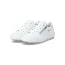 Remonte Leder-Sneakers in Wei&szlig; - 35% | Gr&ouml;&szlig;e 41 | Damen-sneakers