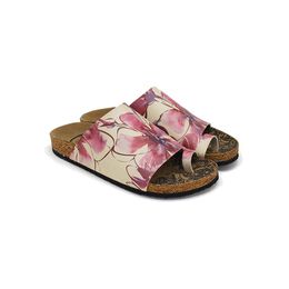 Calceo Zehentrenner in Creme/ Pink - 74% | Gr&ouml;&szlig;e 42 | Damen-sandalen