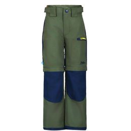 Peek U Zippoff-Trekkinghose "Terra" in Khaki/ Dunkelblau - 48% | Gr&ouml;&szlig;e 140 | Kinderhosen