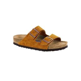 Birkenstock Leder-Pantoletten "Arizona" in Hellbraun - 25% | Gr&ouml;&szlig;e 41 | Damen-pantoletten