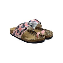 Calceo Zehentrenner in Rosa/ Bunt - 70% | Gr&ouml;&szlig;e 38 | Damen-sandalen
