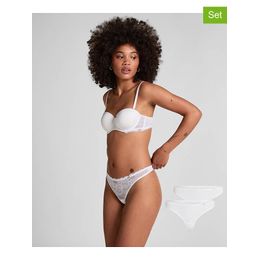 Hunkem&ouml;ller Hunkem&ouml;ller 2er-Set: String in Wei&szlig; - 50% | Gr&ouml;&szlig;e XL | Damen-unterteile