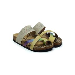 Calceo Zehentrenner in Bunt - 70% | Gr&ouml;&szlig;e 35 | Damen-sandalen