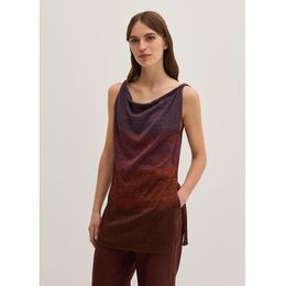 Stefanel Blusentop in Lila/ Braun - 63% | Gr&ouml;&szlig;e XS | Damen-blusen