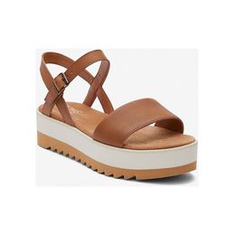 Toms Shoes TOMS Leder-Sandaletten in Hellbraun - 55% | Gr&ouml;&szlig;e 41 | Damen-sandalen