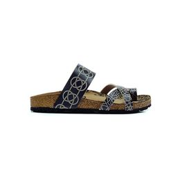 Calceo Zehentrenner in Schwarz/ Bunt - 69% | Gr&ouml;&szlig;e 35 | Damen-sandalen
