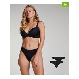 Hunkem&ouml;ller Hunkem&ouml;ller 2er-Set: Strings in Schwarz - 22% | Gr&ouml;&szlig;e M | Damen-unterteile