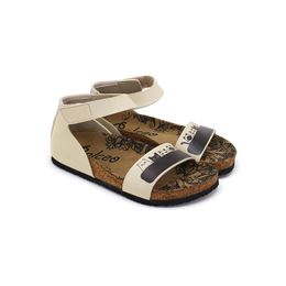 Calceo Sandalen in Beige/ Schwarz - 71% | Gr&ouml;&szlig;e 40 | Damen-sandalen