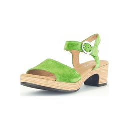 Gabor Leder-Sandaletten in Gr&uuml;n - 45% | Gr&ouml;&szlig;e 40 | Damen-sandalen
