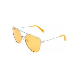 Polaroid Damen-Sonnenbrille in Silber/ Orange - 64% | Gr&ouml;&szlig;e 58 | Damen-brillen