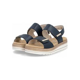 Remonte Leder-Keilsandaletten in Dunkelblau - 39% | Gr&ouml;&szlig;e 42 | Damen-sandalen