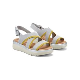 Freyling Sandalen in Grau/ Limette - 72% | Gr&ouml;&szlig;e 39 | Damen-sandalen