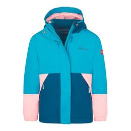 Trollkids Regenjacke "Kjerak" in Hellblau/ Rosa - 56% | Gr&ouml;&szlig;e 110 | Kinder-outdoor-jacken