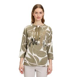 Betty Barclay Sweatshirt in Khaki/ Wei&szlig; - 67% | Gr&ouml;&szlig;e 36 | Damen-sweatshirts-jacken