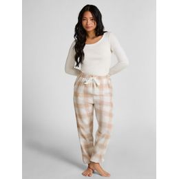 Hunkem&ouml;ller Hunkem&ouml;ller Pyjama-Hose in Beige/ Creme - 46% | Gr&ouml;&szlig;e M | Damen-loungewear