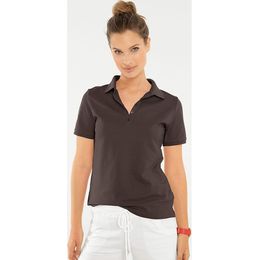 Heine Poloshirt in Braun - 42% | Gr&ouml;&szlig;e 46 | Damen-tops