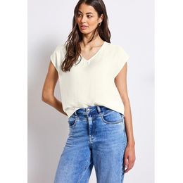 Street One Shirt in Creme - 42% | Gr&ouml;&szlig;e 38 | Damen-blusen