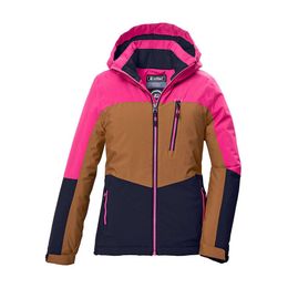 Killtec Ski-/ Snowboardjacke "Kow" in Pink/ Hellbraun/ Dunkelblau - 52% | Gr&ouml;&szlig;e 128 | Kinder-outdoor-jacken