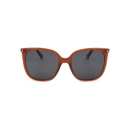 Polaroid Damen-Sonnenbrille in Hellbraun/ Schwarz - 57% | Gr&ouml;&szlig;e 56 | Damen-brillen