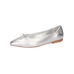 Melvin & Hamilton MELVIN & HAMILTON Leder-Ballerinas "Alora 4" in Silber - 53% | Gr&ouml;&szlig;e 39 | Damen-ballerinas