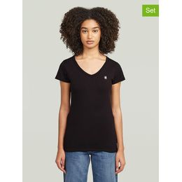 G-Star Raw G-Star 2er-Set: Shirts in Schwarz - 47% | Gr&ouml;&szlig;e S | Damen-tops