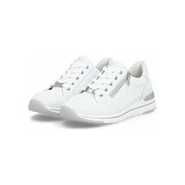 Remonte Leder-Sneakers in Wei&szlig;/ Silber - 38% | Gr&ouml;&szlig;e 39 | Damen-sneakers