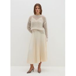 Stefanel Plisseerock in Creme - 64% | Gr&ouml;&szlig;e S | Damenroecke