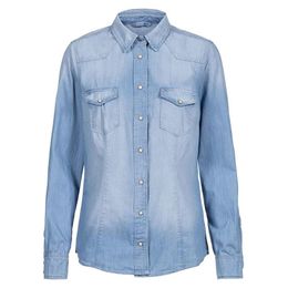 Herrlicher Bluse "Lilien" in Hellblau - 62% | Gr&ouml;&szlig;e S | Damen-blusen