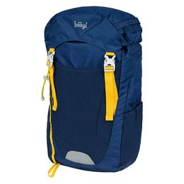 BAAGL Outdoorrucksack "Tracker Roj" in Blau/ Gelb - (L)26 x (B)13 x (H)42 cm - 14 l - 26% | Kinder-austruestung-accessoires
