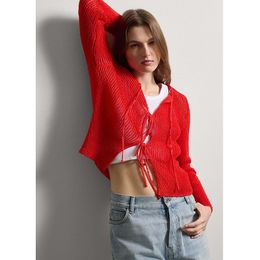 Stefanel Cardigan in Rot - 62% | Gr&ouml;&szlig;e XS | Damen-pullover-cardigans